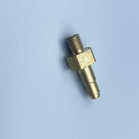 China Customized CNC Machining Parts 10kg Brass Shaft Glossy Finish With One End Threaded for sale