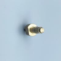 China Customized Parts Screw Brass Shaft Glossy Finish With One End Threaded for sale