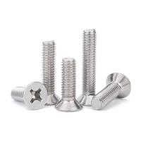 China Carbon Steel Flat Countersunk Cross Head Screw With Excellent Corrosion Resistance for sale