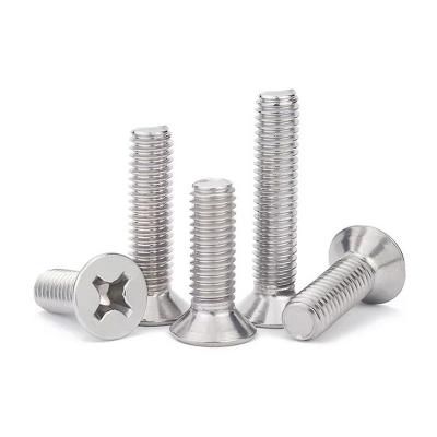 China Carbon Steel Flat Countersunk Cross Head Screw With Excellent Corrosion Resistance for sale