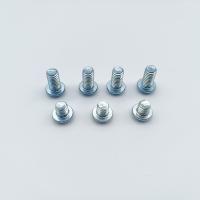China DIN7380 Carbon Steel Blue White Zinc Coated Hex Socket Botton Screws for sale