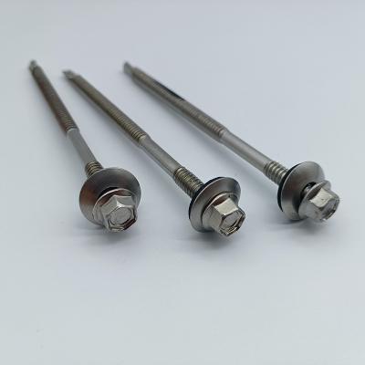 China ST6.3*100 DIN7504K 304 Stainless Steel Hexagon Head With Washer for Construction for sale