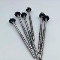 China ST5.5*100 ISO DIN15480 Stainless Steel Hex Self Drilling Screw With Washer for sale