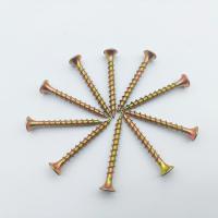 China Yellow Zinc Plated Bugle Head Wood Screw For Strong And Secure Joinery for sale