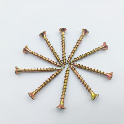 China Yellow Zinc Plated Bugle Head Wood Screw For Strong And Secure Joinery for sale