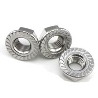 China ISO 4161 Standard Hex Flange Nut in M3-M24 Size Range Made from Carbon Steel with Zinc Coating for sale