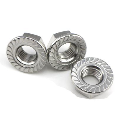 China ISO 4161 Standard Hex Flange Nut in M3-M24 Size Range Made from Carbon Steel with Zinc Coating for sale