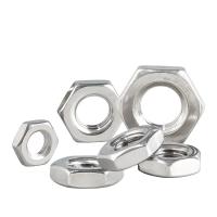 China Stainless Steel Hex Thin Nut DIN439 ISO4035 M3-M24 for sale