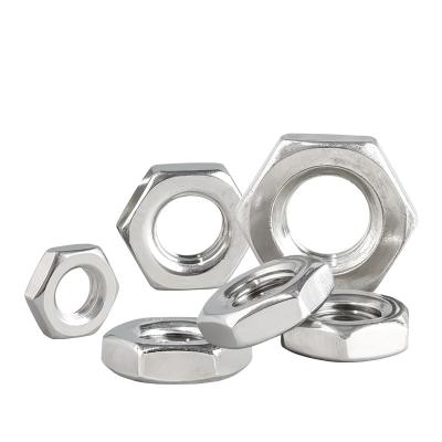 China Stainless Steel Hex Thin Nut DIN439 ISO4035 M3-M24 for sale