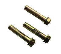 China Color Zinc Plated Carbon Steel Anchor Bolts & Hexagon Flange Nuts for Industrial Applications for sale