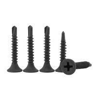 China Carbon Steel Self-Drilling Black Bugle Head Screws with Cross Drive for sale