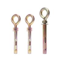 China Carbon Steel Anchor Eye Bolts Yellow Zinc Plated-Reliable for Heavy Loads for sale