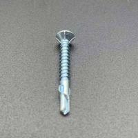 China Carbon Steel Countersunk Cross Head Double Ear Dovetail Anti Slip Self Drilling Screw for sale