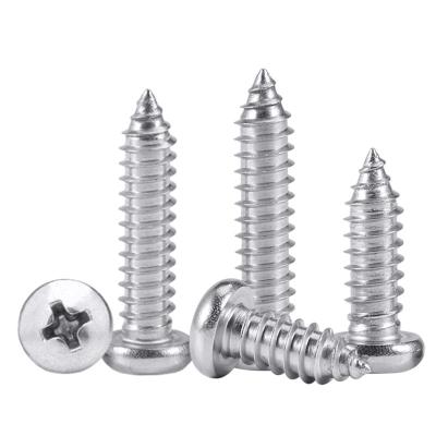 China GB845 Phillips Pan Head Self Tapping Screw Carbon Steel Phosphated with Free Samples and 100% Inspection for sale