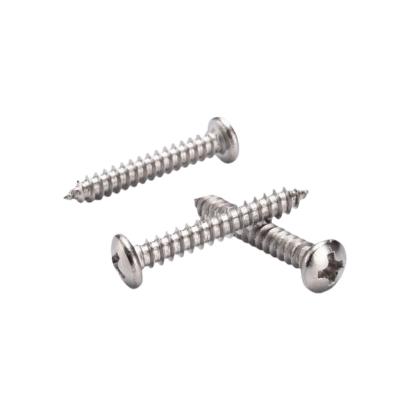China GB845 Carbon Steel Medium Duty Self Tapping Screw with Phosphated Finish and Phillips Pan Head for sale