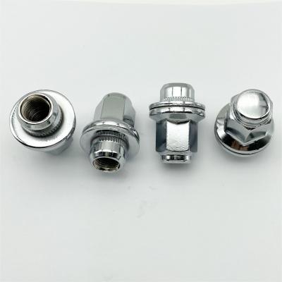 China M12*1.25 Chrome-Plated Carbon Steel Hex Wheel Hub Nuts for sale