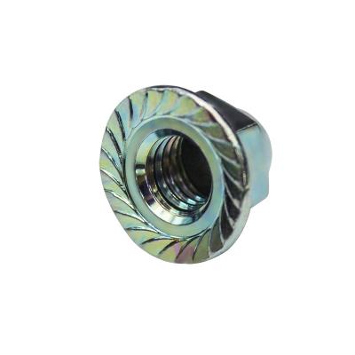 China Hex Flange Cap Nut GB/T 802.3 - Carbon Steel Electro-Galvanized Fastener for sale