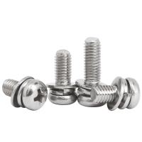 China GB9074.4 Compliant Pre-Assembled Pan Head Screw, Flat Washer, Spring Washer for sale