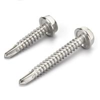China GB15856.4 Standard Hex Flange Self-Drilling Screw Zinc Plated for Corrosion Protection for sale