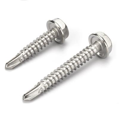 China GB15856.4 Standard Hex Flange Self-Drilling Screw Zinc Plated for Corrosion Protection for sale