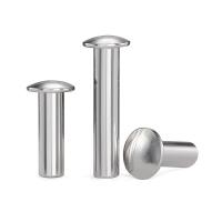 China GB873 Metric Semi-Tubular Rivets with Flat Oval Head for Export for sale
