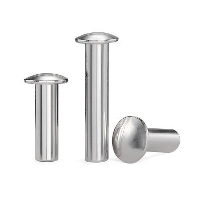 China GB873 Metric Semi-Tubular Rivets with Flat Oval Head for Export for sale