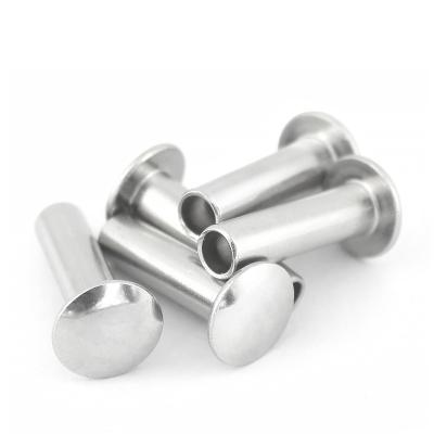 China Cost-Effective GB873 Flat Oval Head Rivets, Semi-Tubular Type for sale