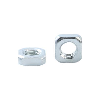 China High Strength Carbon Steel GB39 Square Nut with Electro Galvanized Surface for Secure Fastening for sale