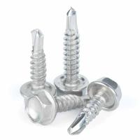 China DIN 7504K Stainless Steel 410 Self-Drilling Screws with Hex Washer Head for sale