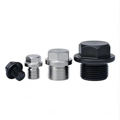 China DIN910 Standard Hexagon Head Pipe Plug Carbon Steel Zinc Plated for Industrial Sealing for sale