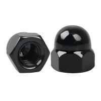 China GB923 Hexagon Acorn Nuts Carbon Steel Black Oxide Fasteners for sale