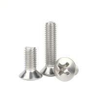 China Factory Supply GB820 Cross Recessed Oval Countersunk Head Screws Metric Threads for sale