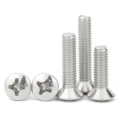 China Factory Supply GB820 Cross Recessed Oval Countersunk Head Screws Metric Threads for sale
