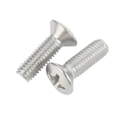 China OEM GB/T 820 Cross Recessed Raised Countersunk Head Bolts Stainless Steel for sale