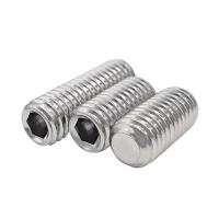 China DIN913 SS304 Hex Socket Flat Point Headless Set Screw for sale