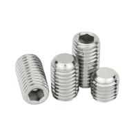 China DIN 913 Grade A2-70 Stainless Steel 304 Flat Point Socket Set Screw for sale