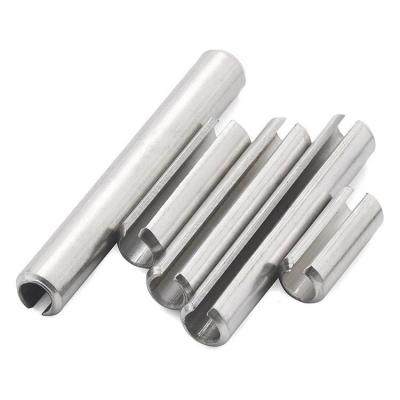 China ISO 8752 304 Stainless Steel Slotted Spring Pins - Plain Finish for sale