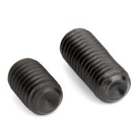 China DIN916 Hex Socket Cup Point Set Screw, Black Oxide / Plain Finish Grub Screws for sale