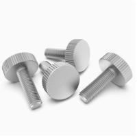 China DIN653 Knurled Thumb Screw Large Flat Head Self-Threading for sale