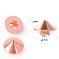 China CNC Fiber Laser Cutting Parts Nozzle For Precitec Cutting Head D28H15M11 for sale