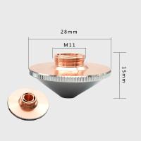 China CNC Fiber Laser Cutting Parts Nozzle For Precitec Cutting Head D28H15M11 for sale