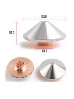 China CNC Fiber Laser Cutting Parts Nozzle For Precitec Cutting Head D28H15M11 for sale