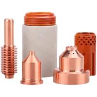 China Plasma Cutting Machine Accessories Copper Nozzle Electrode For Hypertherm Powermax105 for sale