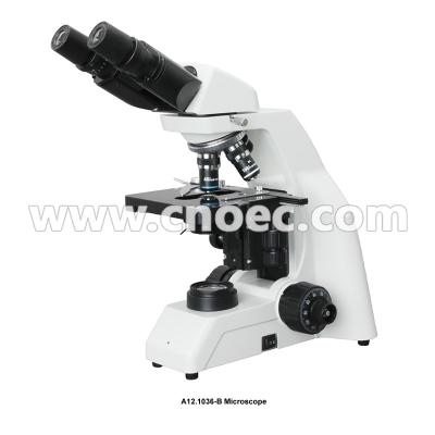 China A12.1036 Double Layers Mechanical Stage Biological Compound Microscope With Infintiry Optical System for sale