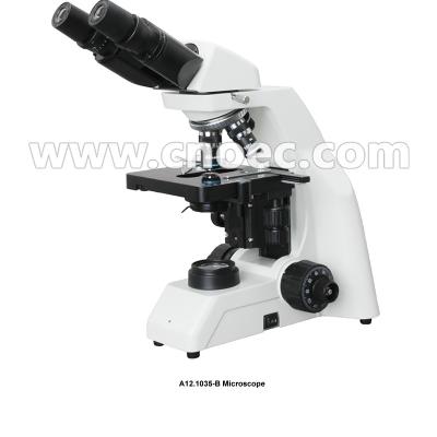 China Finite Optical System Biological Microscope With Coaxial Coarse / Fine Focusing , A12.1035 for sale