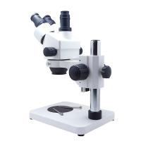 China 0.7x - 4.5x  Zoom Stereo Microscope A23.1502 With Pole Stand ST1 , Height 248mm , Base 200*255*22mm for sale