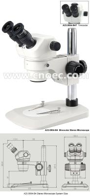 China Outstanding White Gem Stereo Optical Microscope 8X - 35X A23.0904-B4 for sale