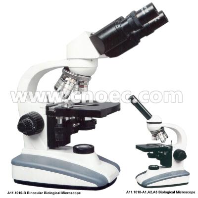 China 40x - 1000x Student Biological Microscope Fine Adjustment Knob Microscope A11.1010 for sale