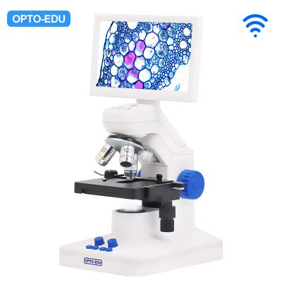 China OPTO-EDU A33.5130 7'' LCD Microscope 8MP Camera 1080p Video HDMI/WiFi/USB Portable Design for sale