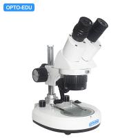 China OPTO-EDU A22.1508 2x 4x Binocular LED Pole Stand Step Zoom Stereo Microscope for sale